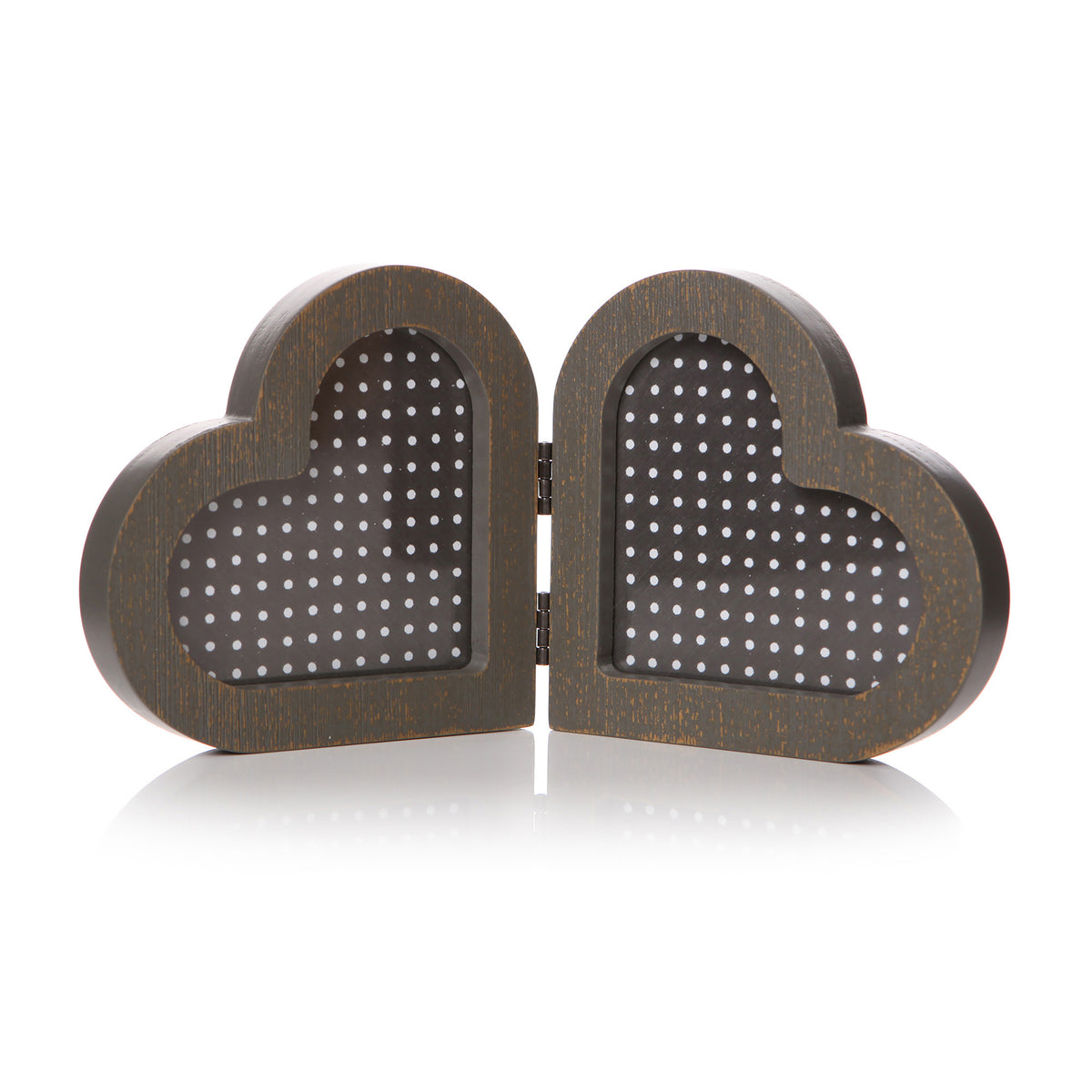 Shruti Grey Double Heart Photo Frame – Loving Home