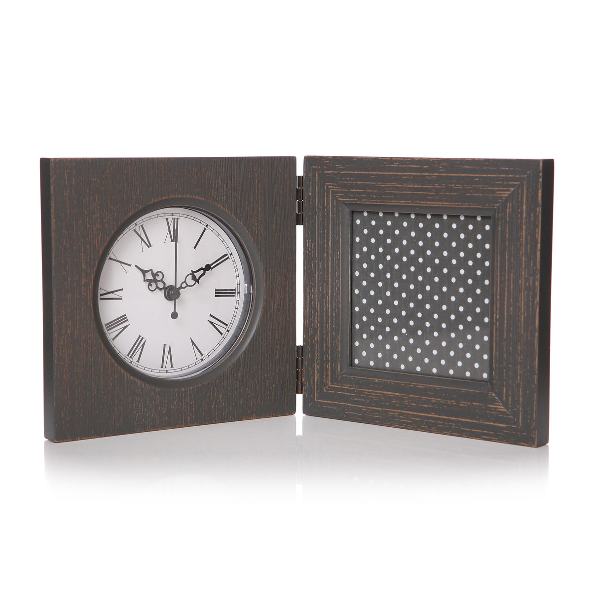 Shruti Grey Photo Frame with Clock – Loving Home