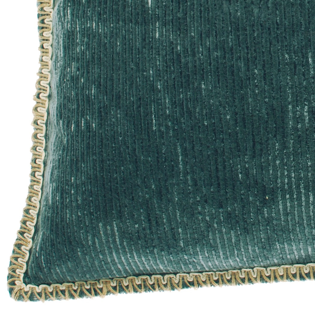 Velvet Corduroy Cushion, Spruce – Loving Home